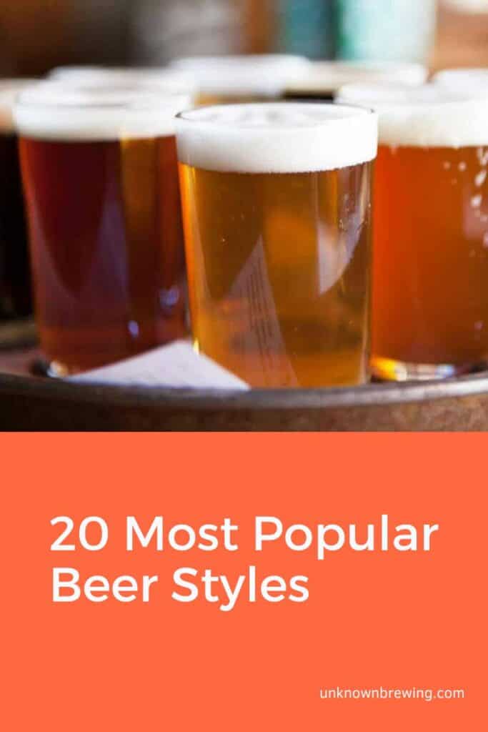 20 Most Popular Beer Styles (Color, ABV, IBU)