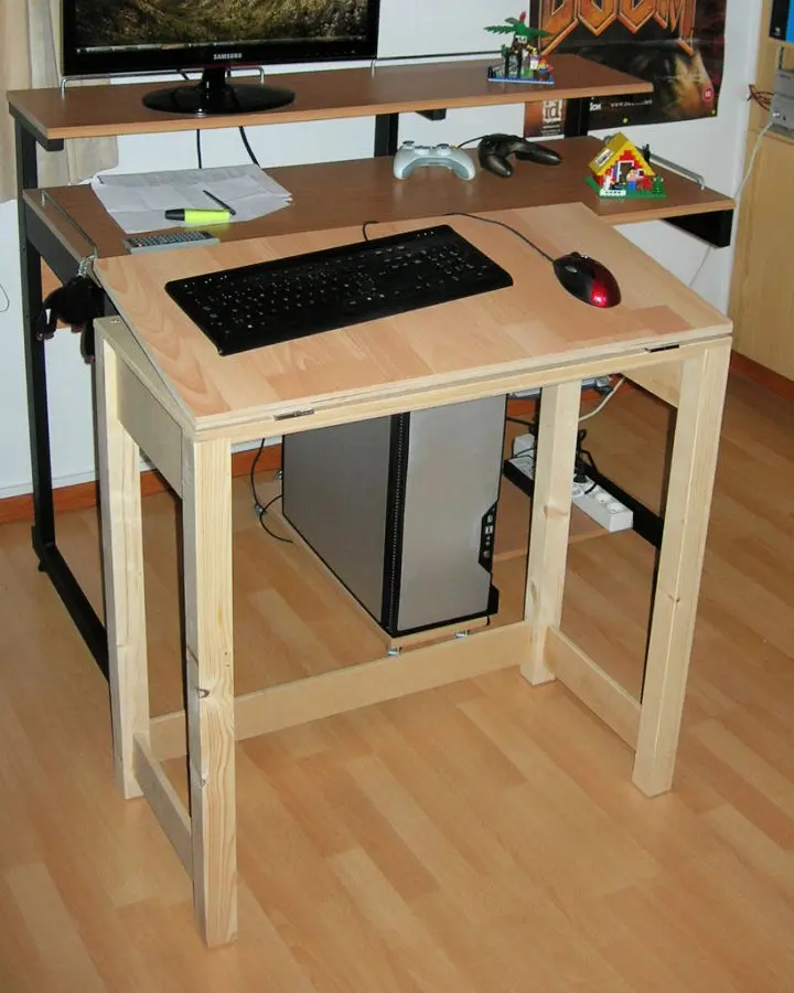 16 DIY Standing Desk Plans: Build Your Own Adjustable Desk at Home