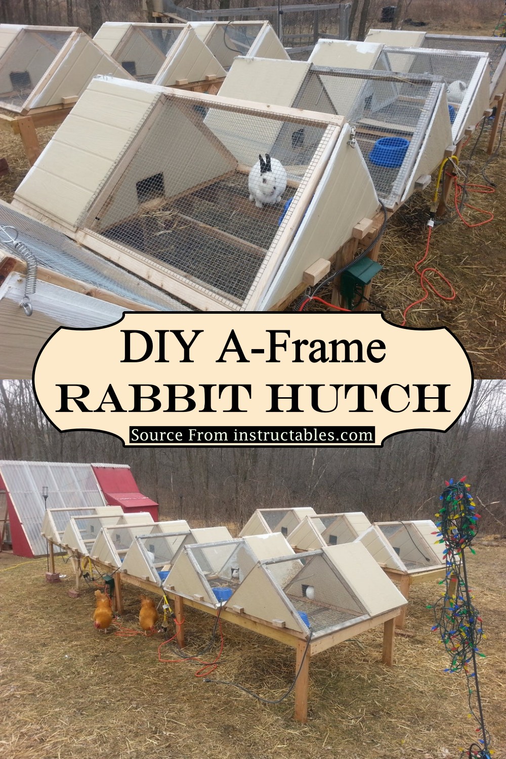 33 DIY Rabbit Hutch Plans