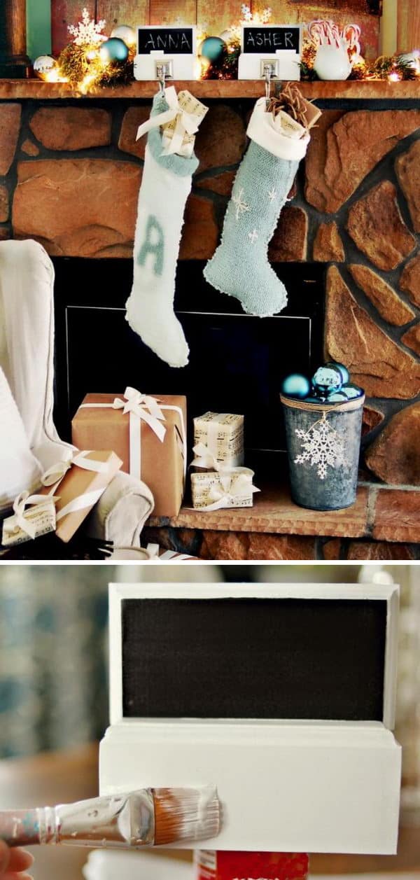 30 DIY Stocking Holders Ideas for Holiday Decor