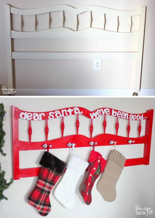 30 DIY Stocking Holders Ideas for Holiday Decor