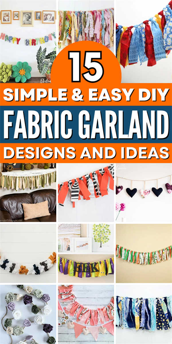 15 Creative DIY Fabric Garland Ideas for Home Decor