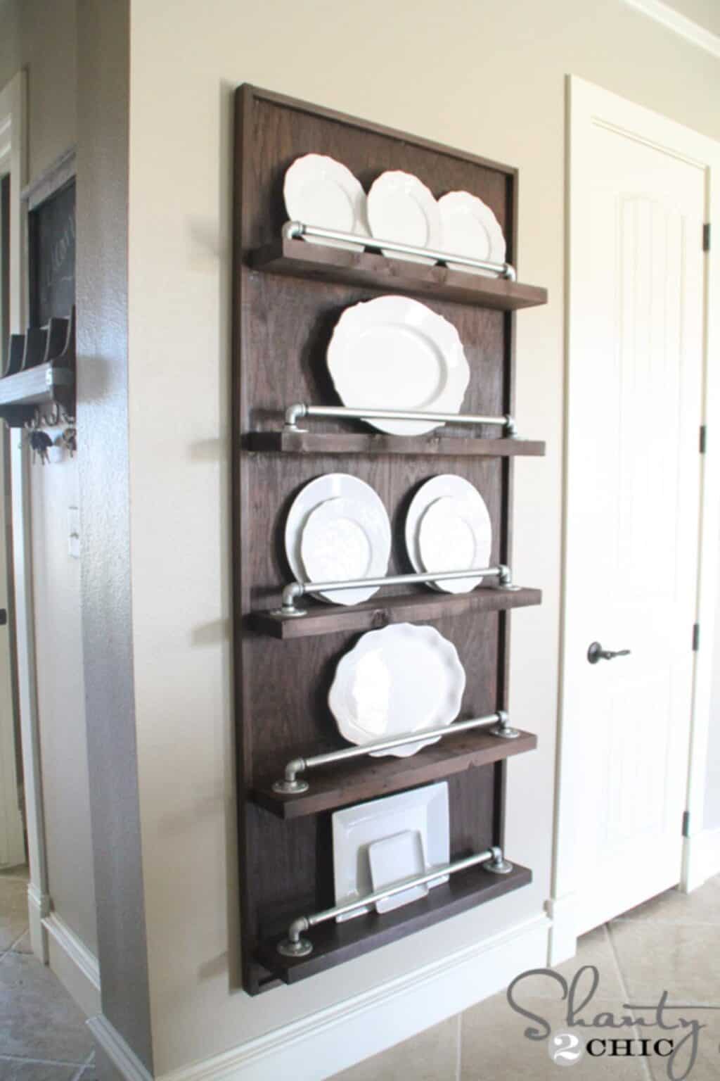 25 DIY Plate Rack Ideas