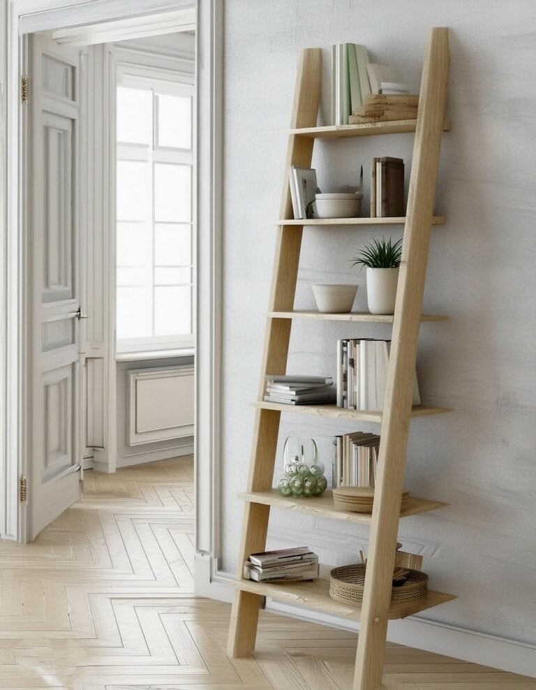 30 DIY Ladder Shelf Designs for Modern Homes