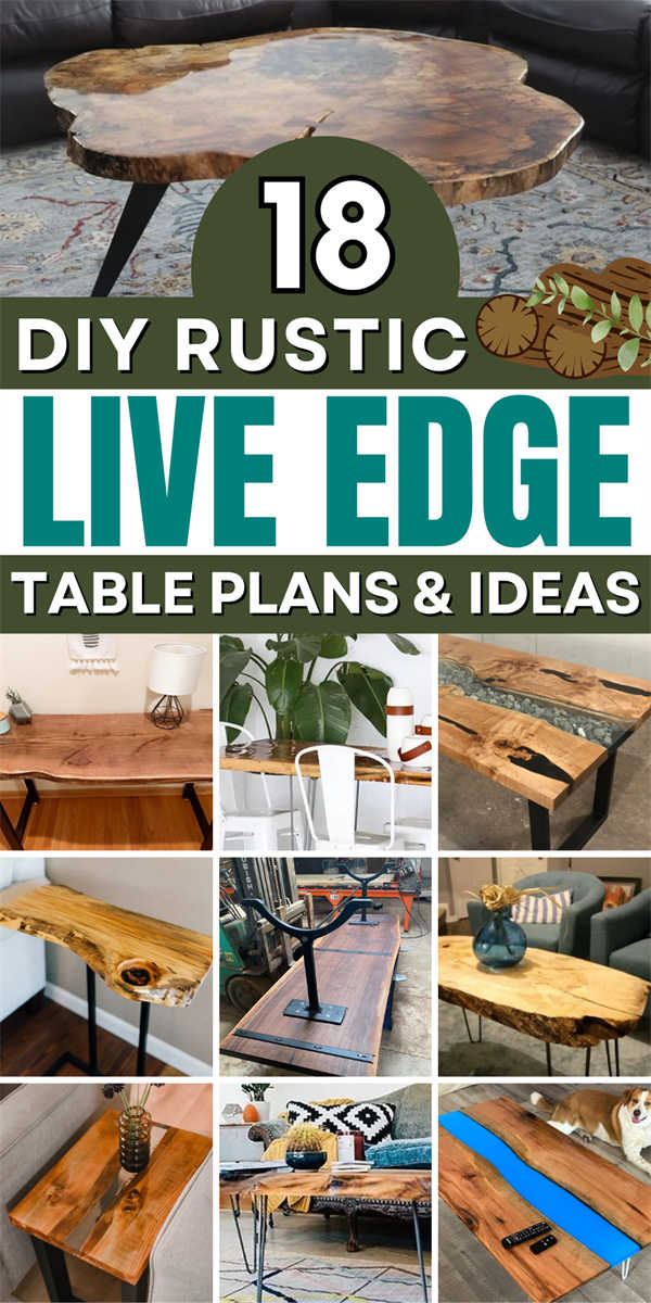 18 DIY Live Edge Table Designs for Modern Interiors