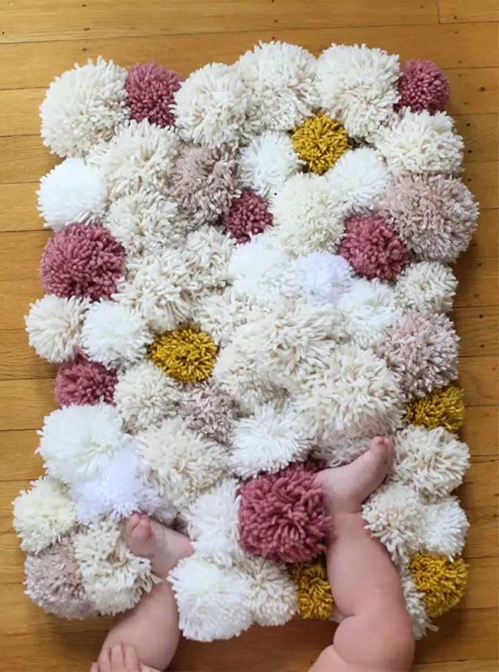 15 Fun DIY Pom Pom Rug Designs for Playful Spaces