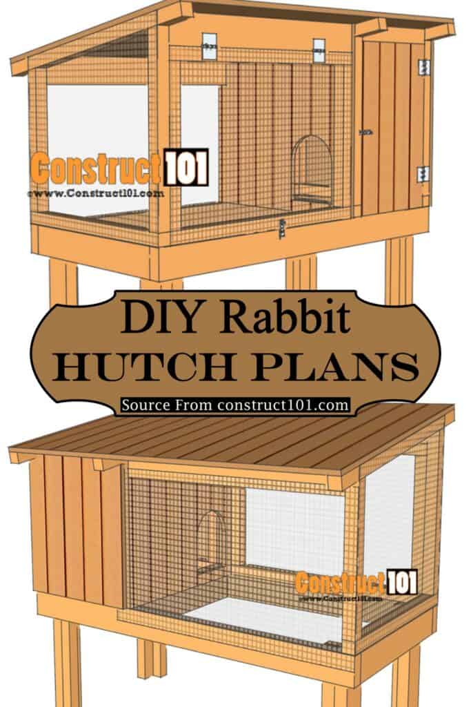33 DIY Rabbit Hutch Plans