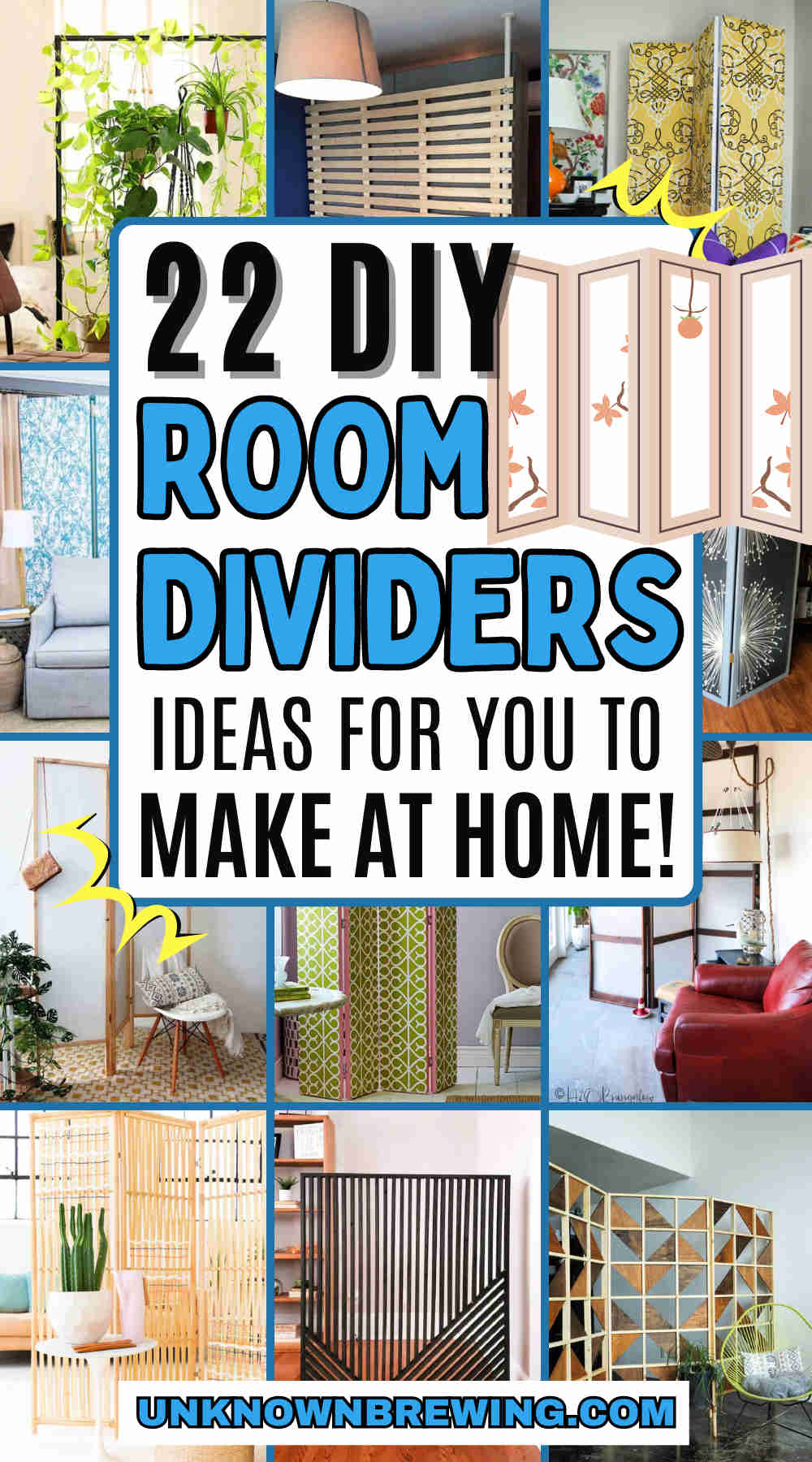 22 Creative DIY Room Divider Designs for Functional Spaces