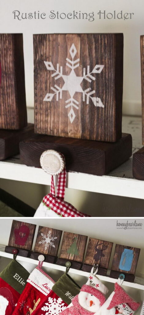 29 DIY Stocking Holders for Christmas Ideas & Plans