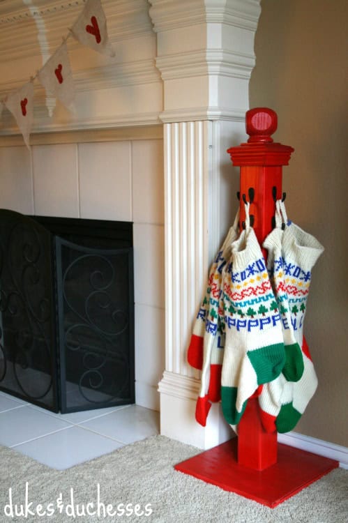 30 DIY Stocking Holders Ideas for Holiday Decor
