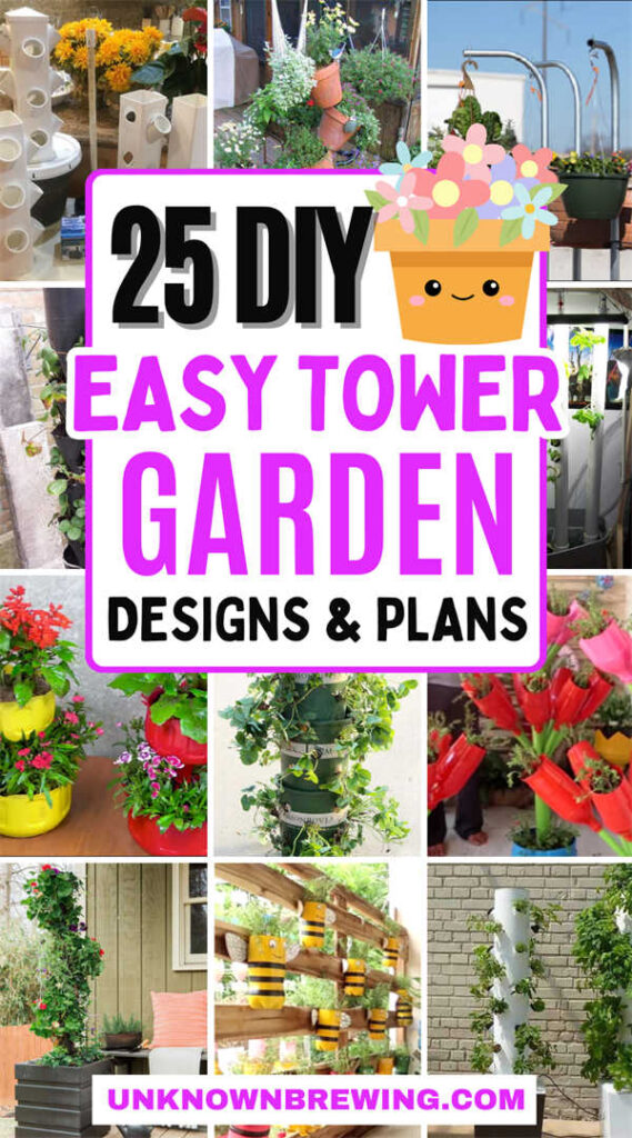 25 DIY Tower Garden Ideas for Urban Gardening