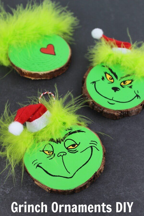 17 Fun DIY Christmas Grinch Ornament Ideas for Holiday Decor