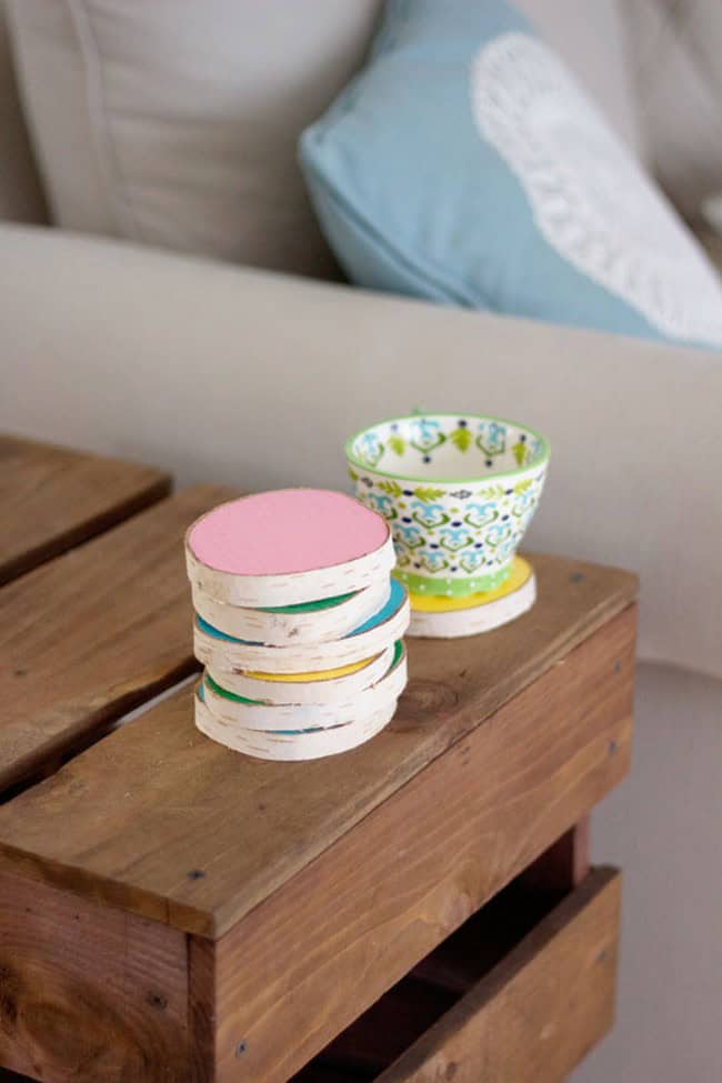 16 Rustic DIY Wooden Coasters Ideas for Your Home