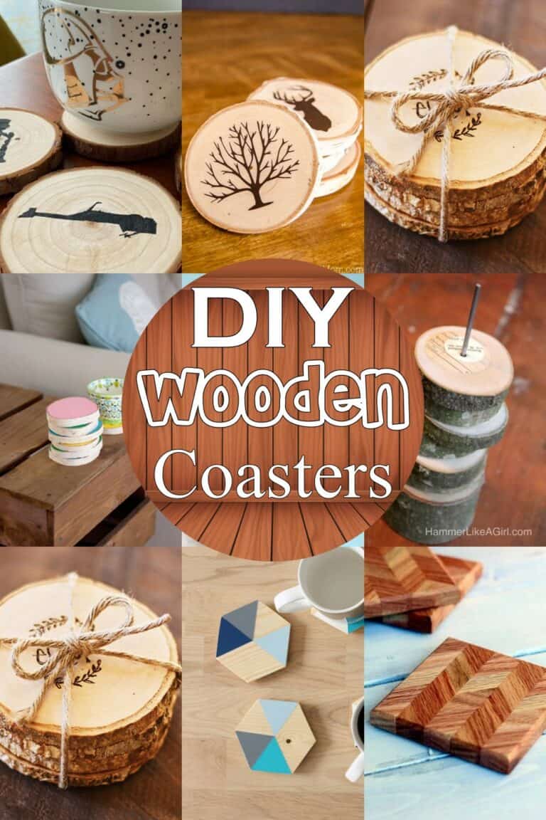 16 Rustic DIY Wooden Coasters Ideas for Your Home