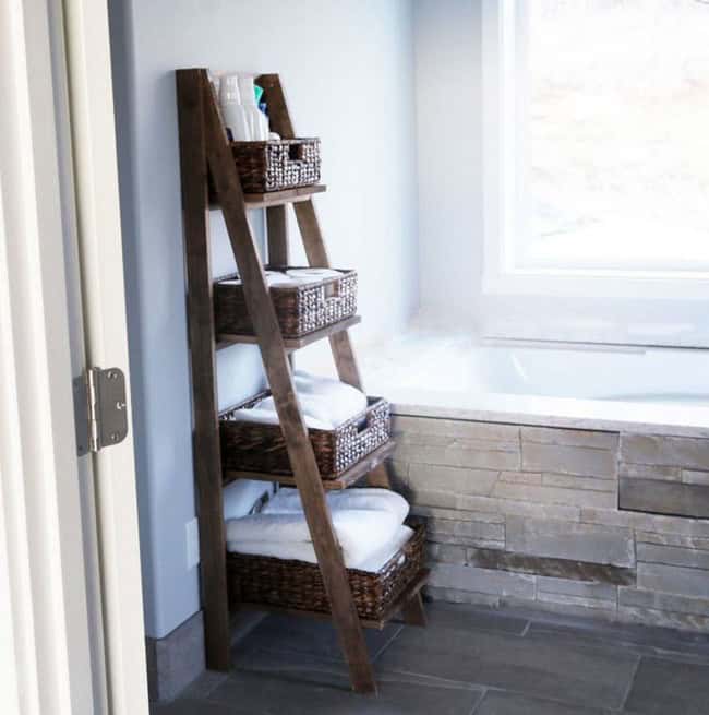 30 DIY Ladder Shelf Designs for Modern Homes