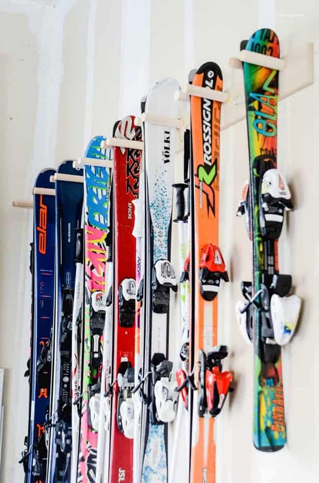 20 DIY Ski Rack Designs for Winter Sports Enthusiasts