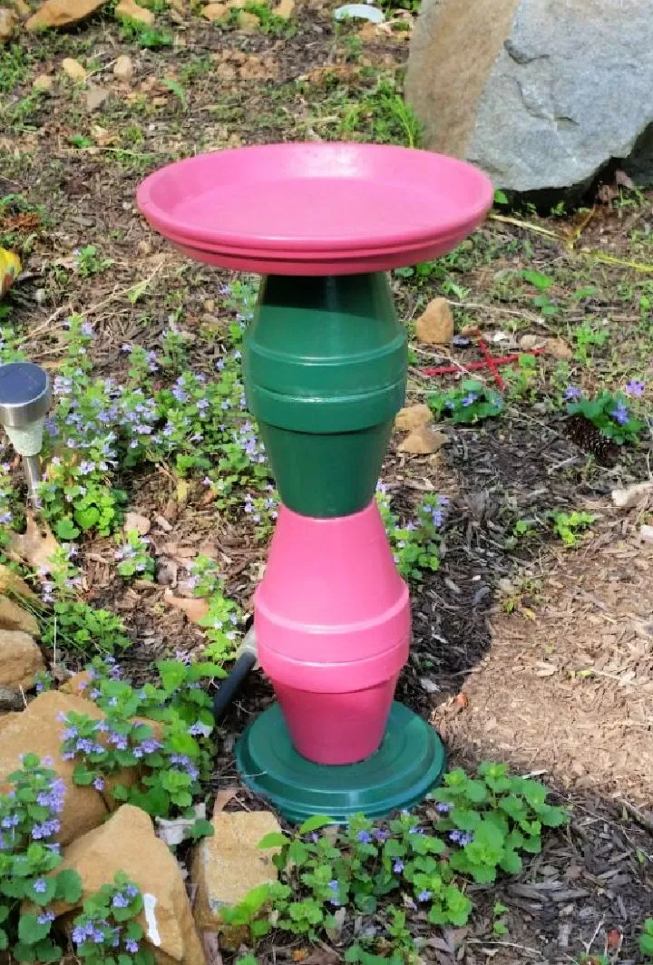 32 Creative Homemade DIY Bird Bath Ideas for Your Garden