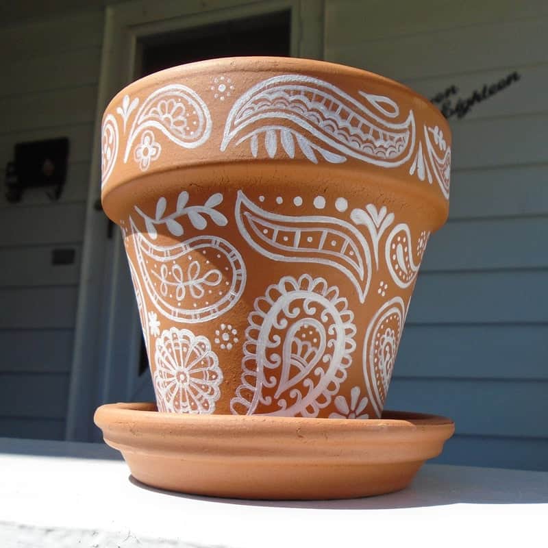 32 DIY Painted Flower Pots