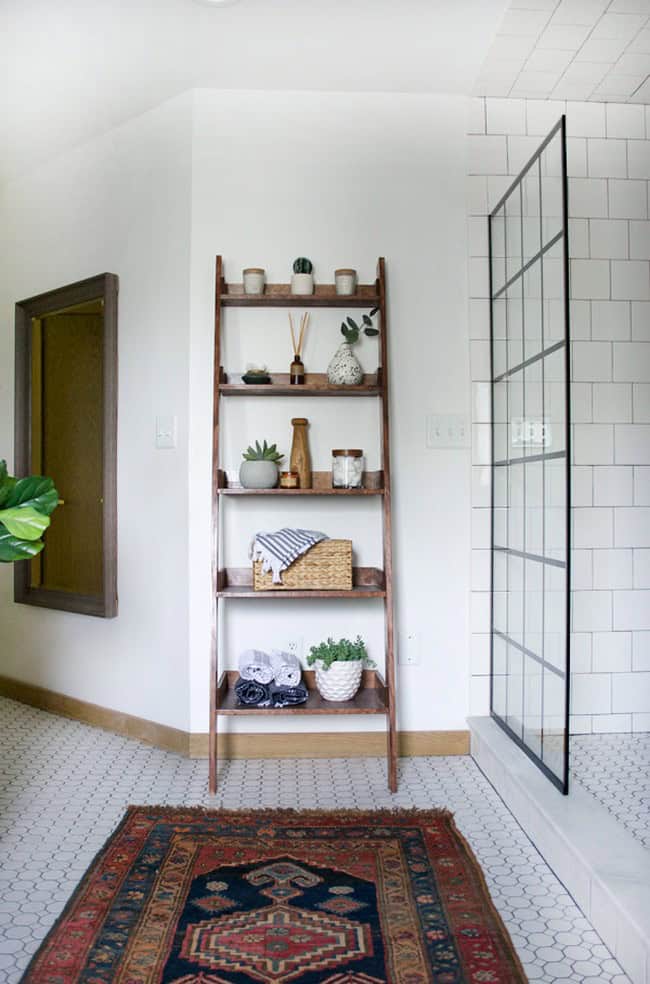 30 DIY Ladder Shelf Designs for Modern Homes