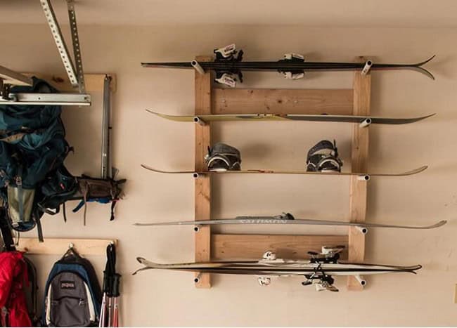 20 DIY Ski Rack Designs for Winter Sports Enthusiasts