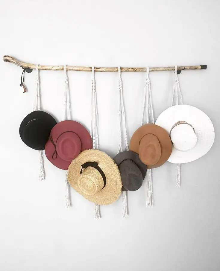 23 DIY Hat Rack Designs for Home Organization