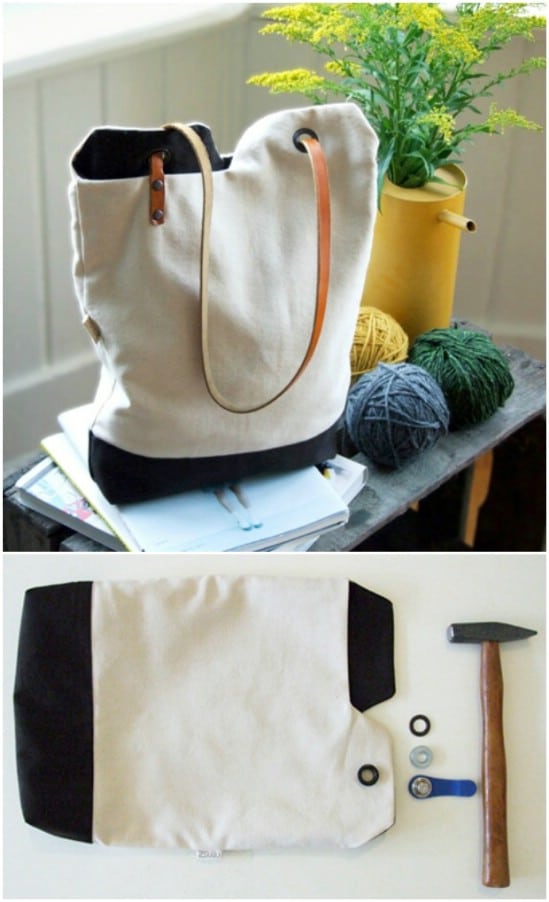 38 DIY Tote Bags Ideas & Plans