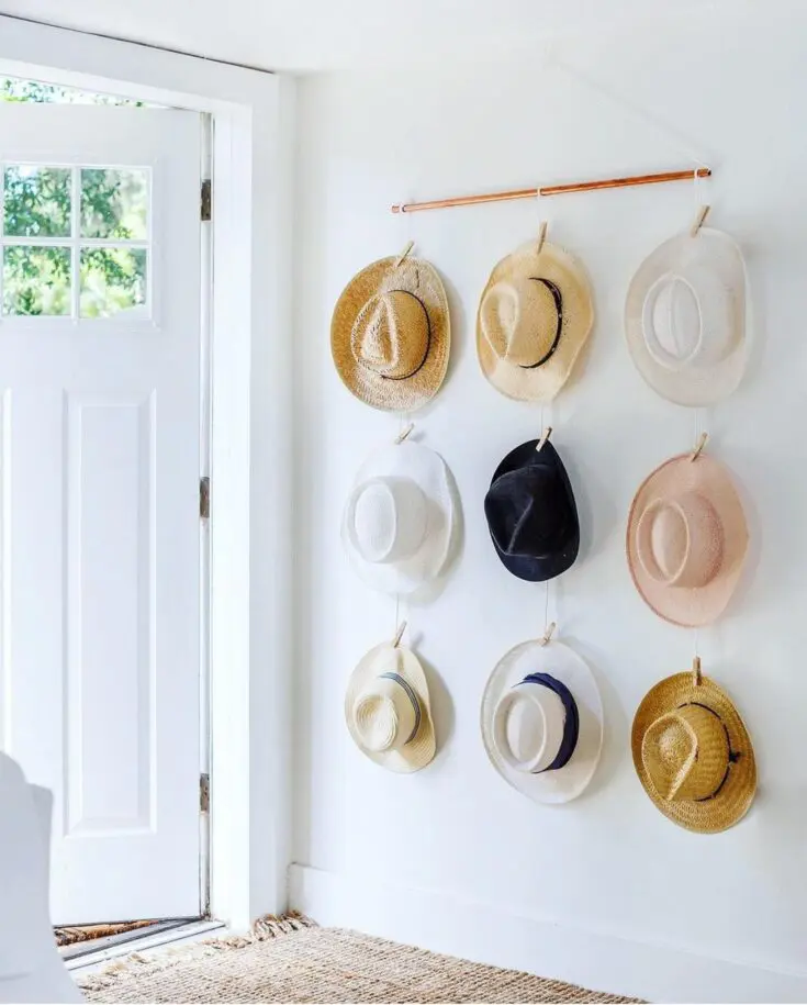 23 DIY Hat Rack Designs for Home Organization