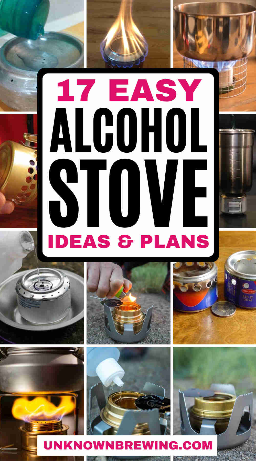 17 DIY Alcohol Stove Ideas & Plans