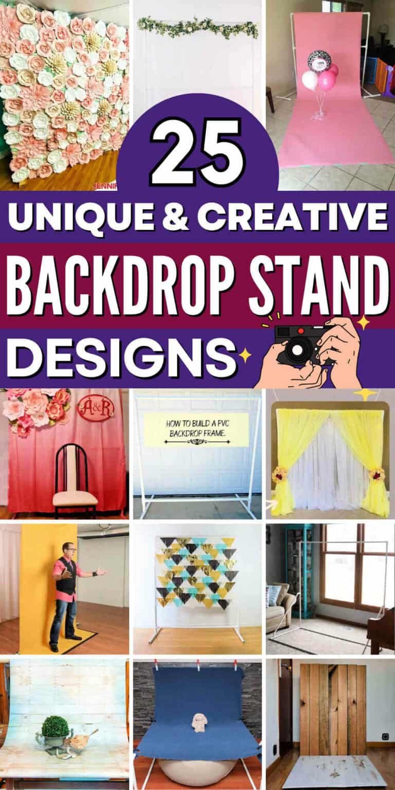 25 DIY Backdrop Stand Ideas to Showcase Your Style