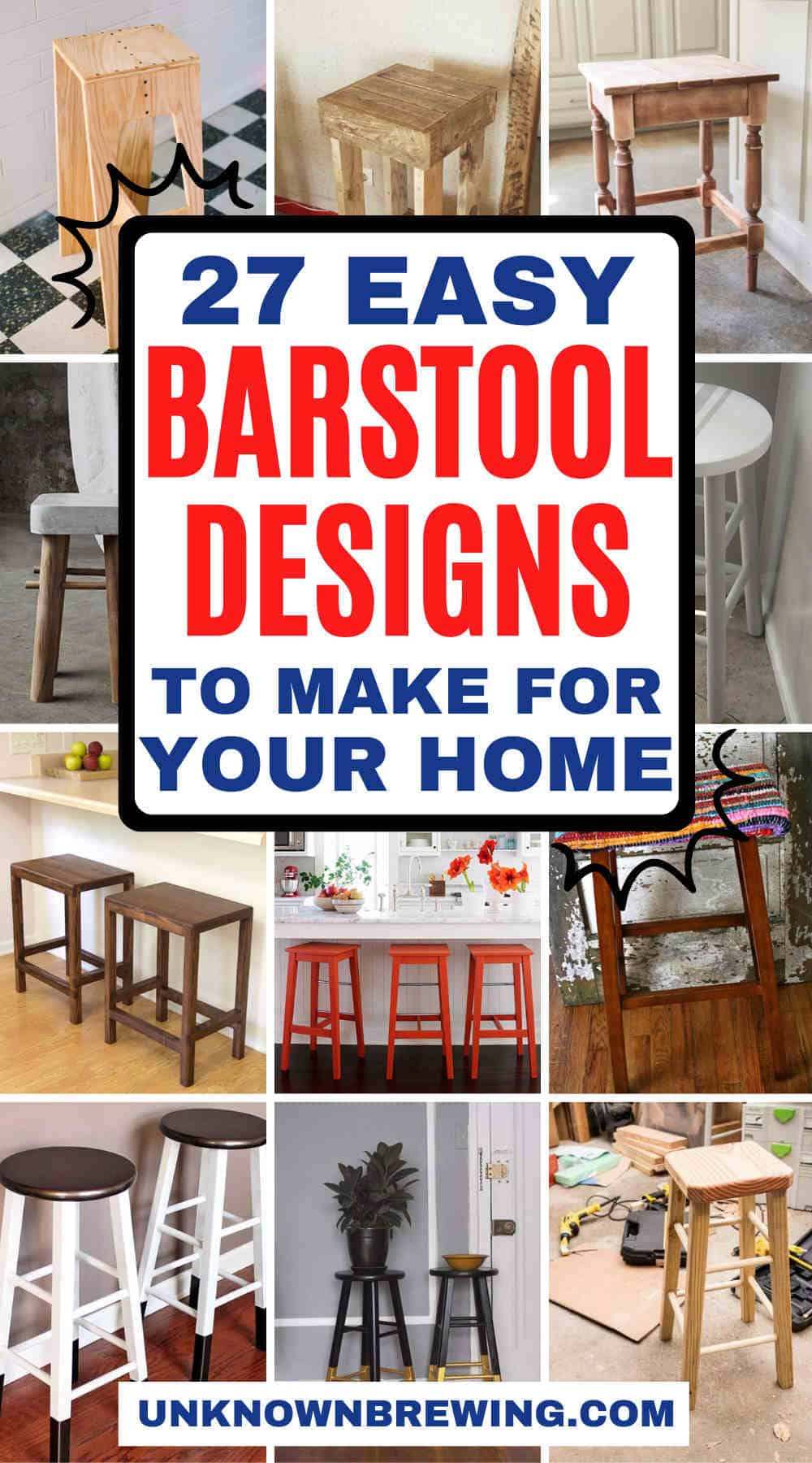 27 DIY Barstool Ideas to Elevate Your Kitchen and Dining Areas