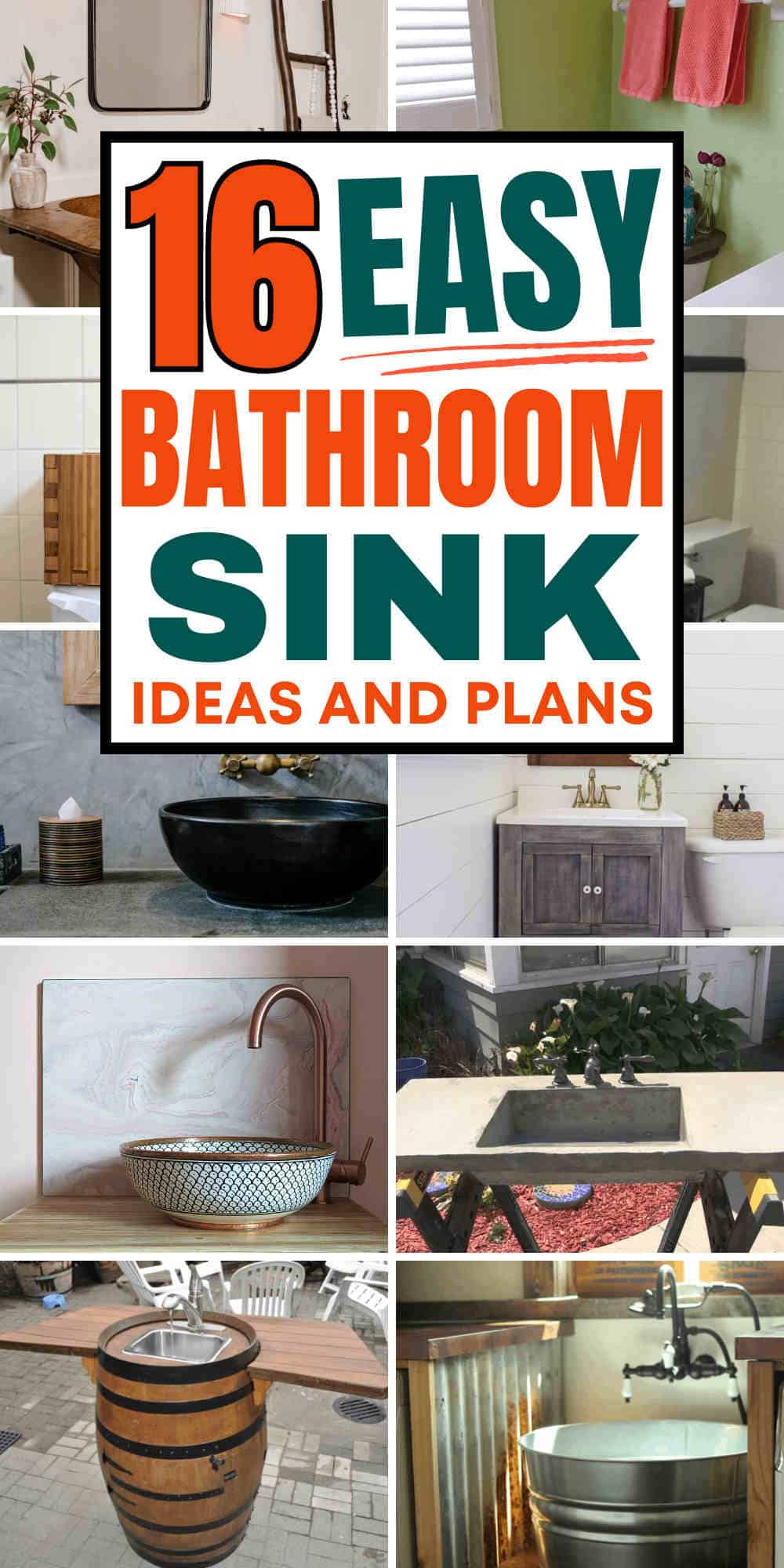 16 DIY Bathroom Sink Ideas to Transform Your Bathing Space