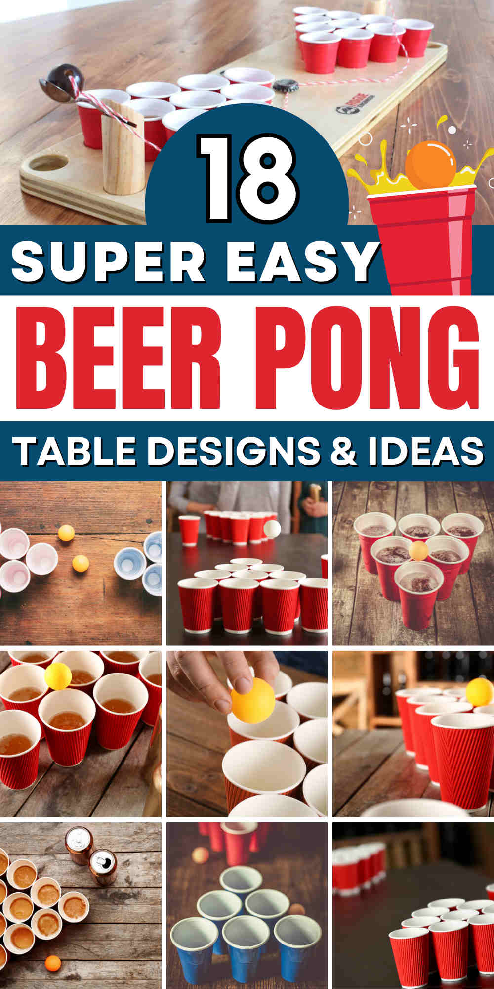 18 Creative DIY Beer Pong Table Ideas for Parties