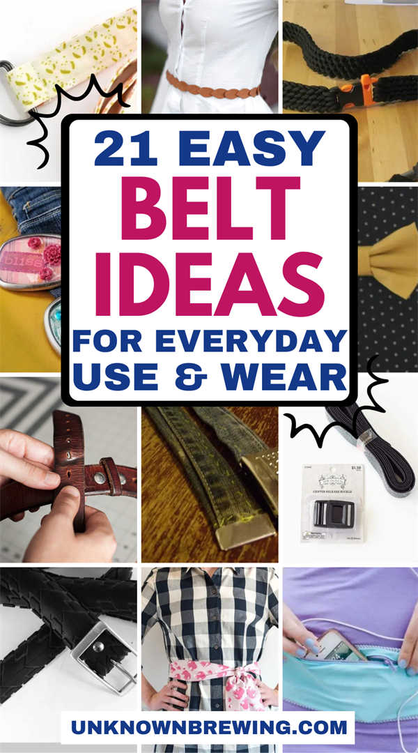 21 Trendy DIY Belt Designs for Fashion Enthusiasts