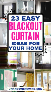 23 Creative DIY Blackout Curtains Designs for Any Room
