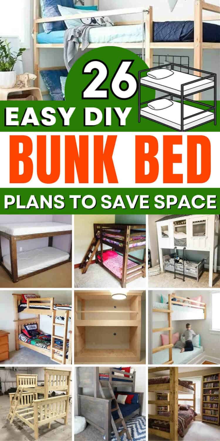 26 DIY Bunk Bed Plans for Space-Saving Solutions