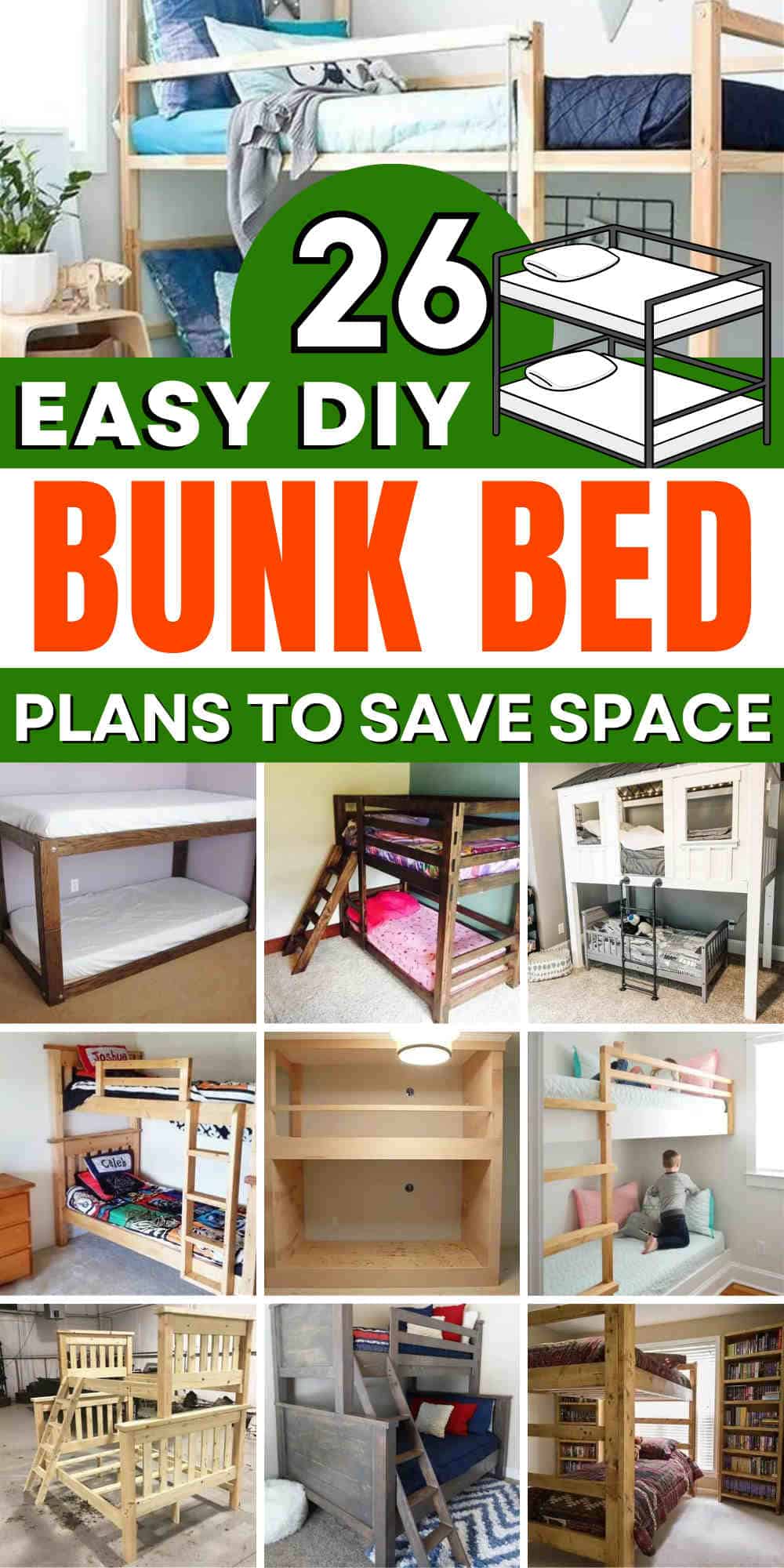 26 DIY Bunk Bed Plans for Space-Saving Solutions