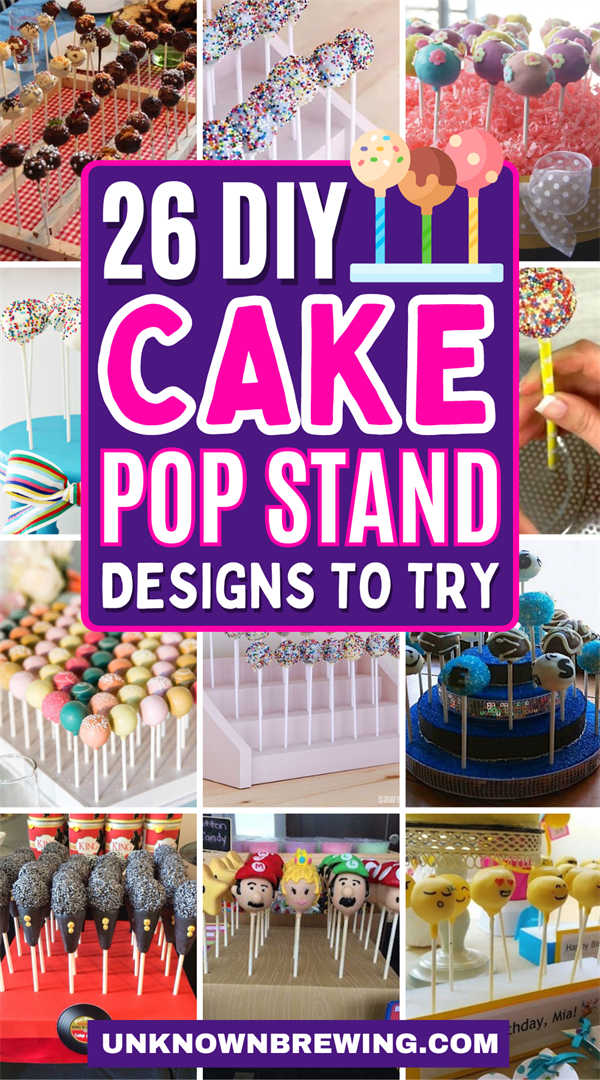 26 DIY Cake Pop Stand Designs for Parties