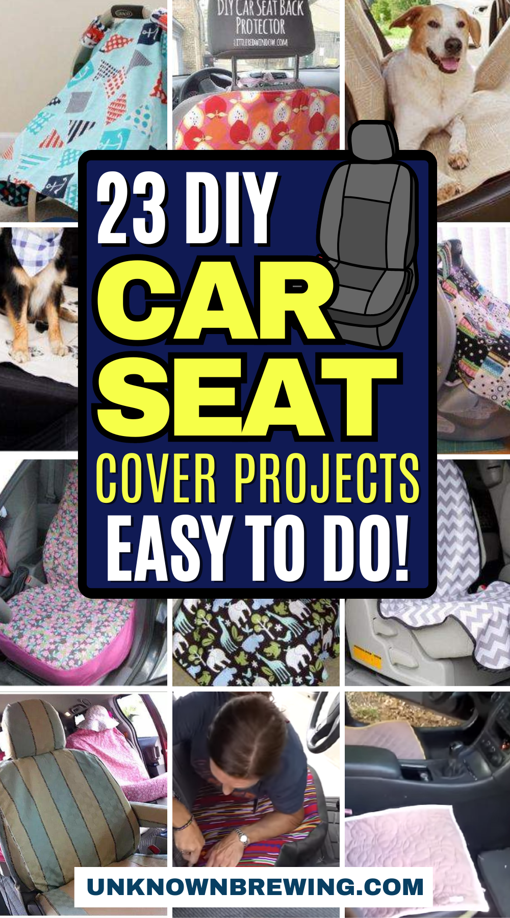 23 Creative DIY Car Seat Cover Ideas for Stylish Rides