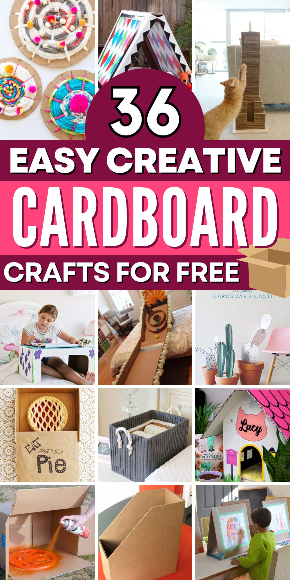 36 Creative DIY Cardboard Ideas for Fun and Functional Projects