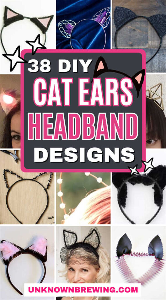 38 Cute DIY Cat Ears Headbands for Fun Parties