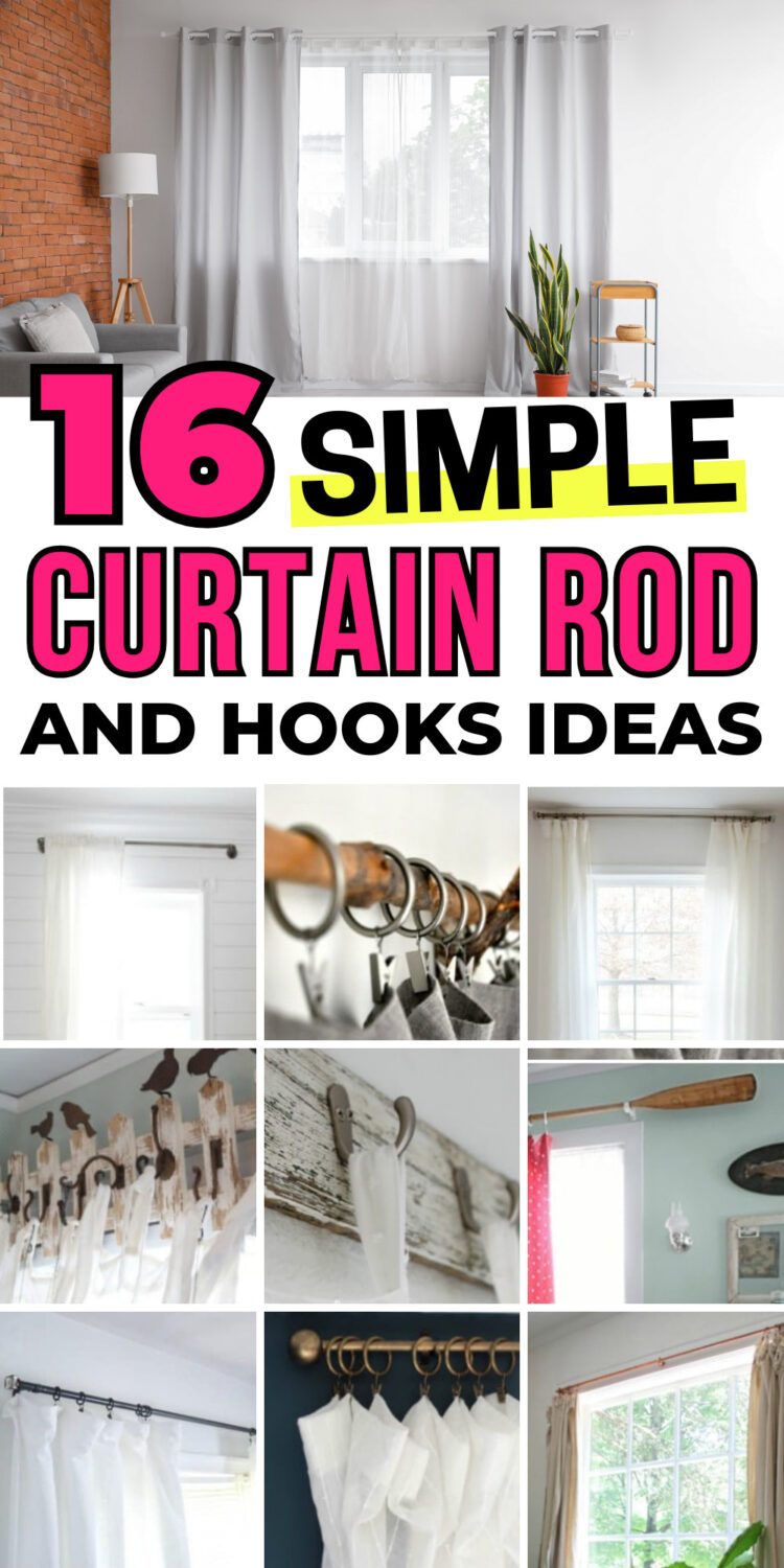 16 Creative DIY Curtain Rods and Hooks Designs for Every Room