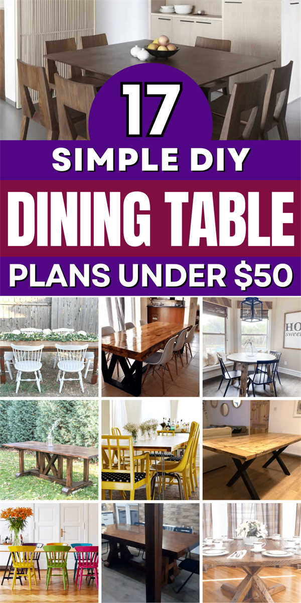 17 DIY Dining Table Ideas for Your Home