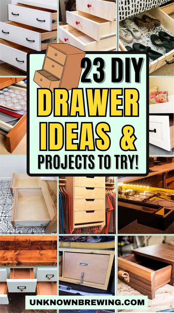 23 Practical DIY Drawer Ideas for Organized Storage Solutions