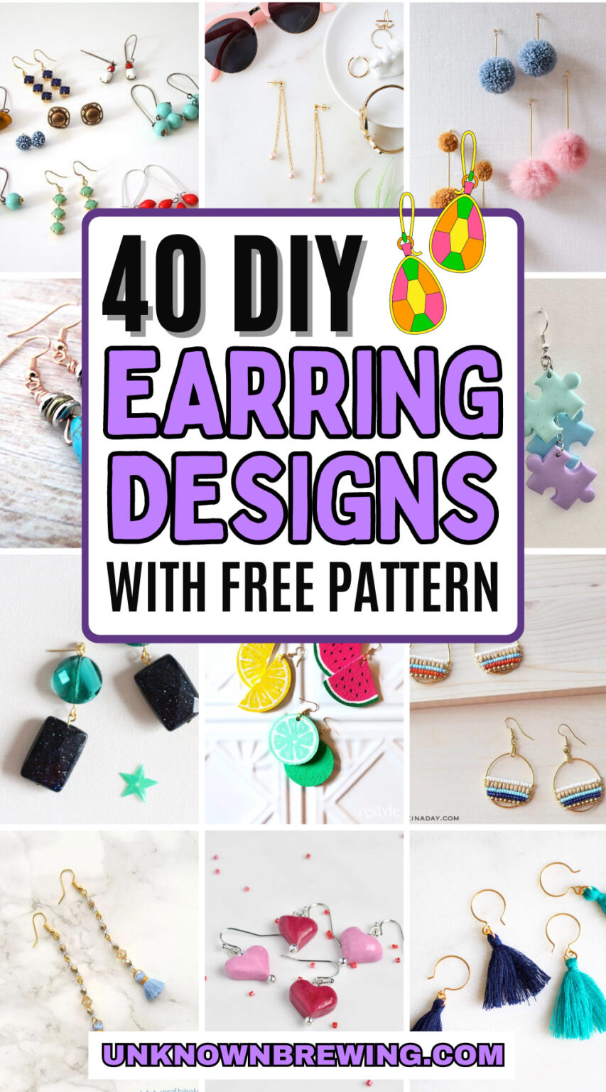40 Creative DIY Earring Ideas for Stylish Looks