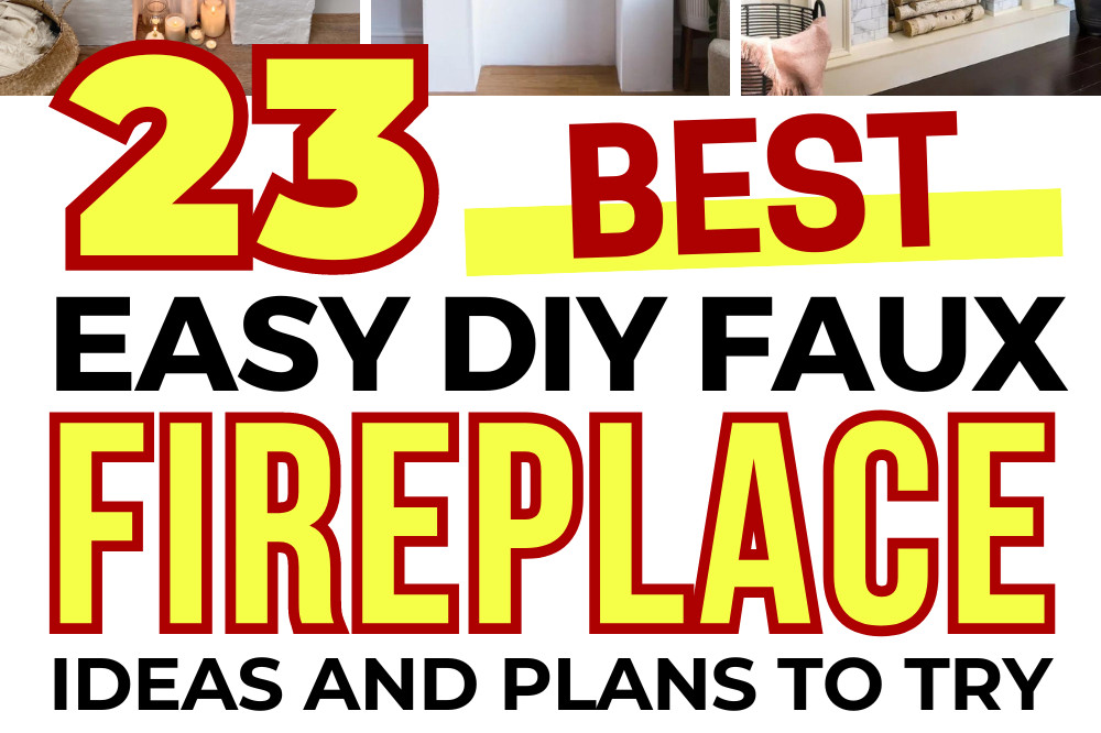 23 Creative DIY Faux Fireplace Designs for a Cozy Atmosph