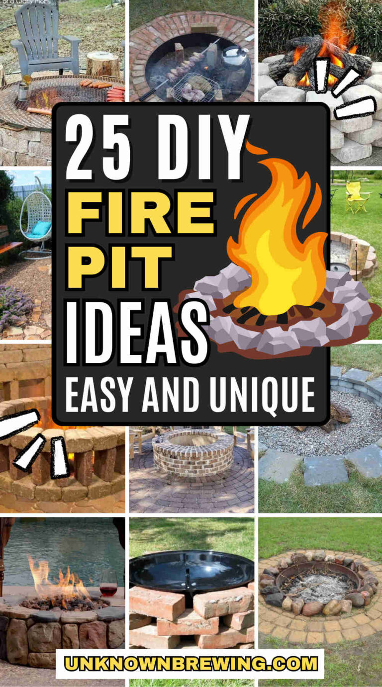 25 DIY Fire Pit Ideas: Create Your Own Backyard Oasis