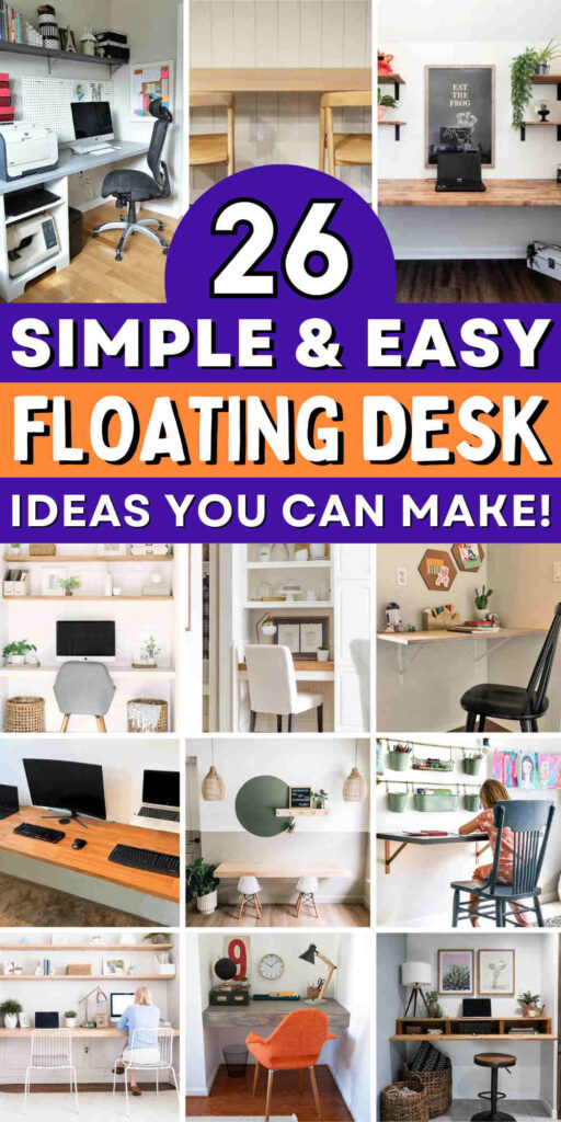 26 Stylish DIY Floating Desk Ideas for Small Spaces