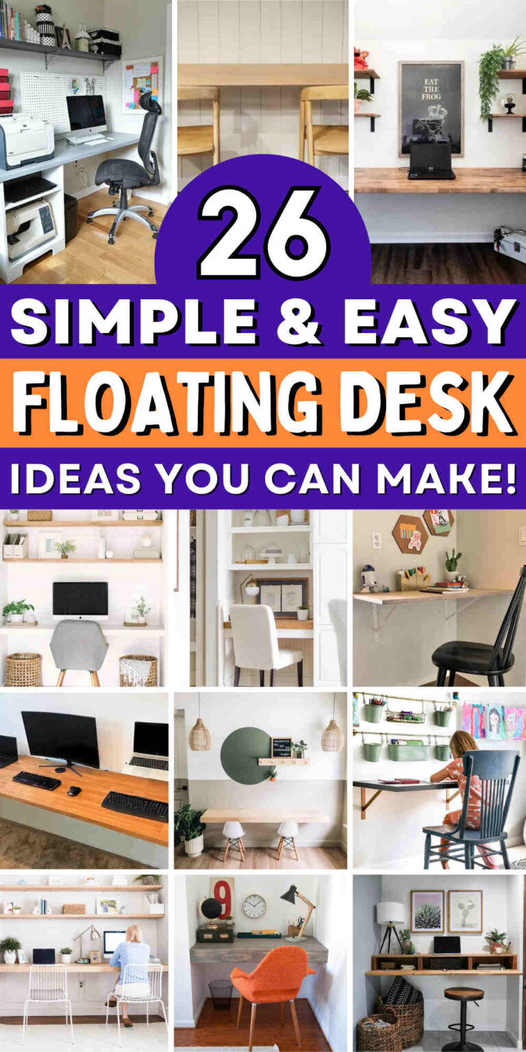 26 Stylish DIY Floating Desk Ideas for Small Spaces