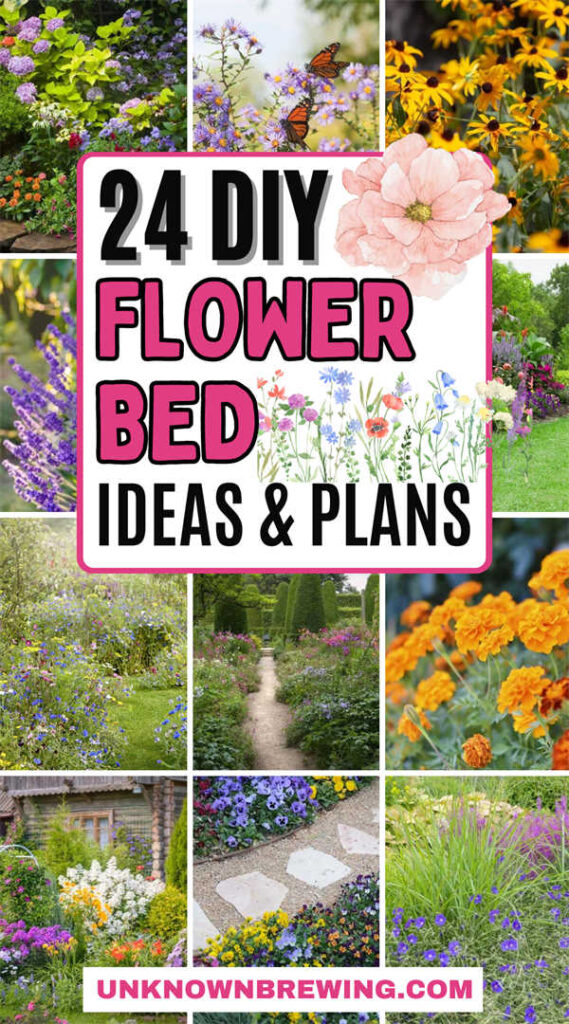 24 Charming DIY Flower Bed Ideas for Beautiful Gardens