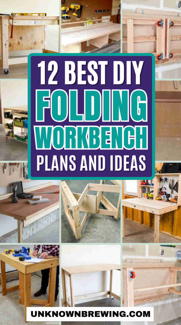 12 Smart DIY Folding Workbench Plans for Space-Saving Solutions